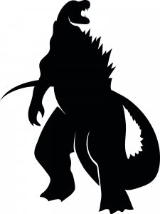 Free printable Godzilla stencils and templates