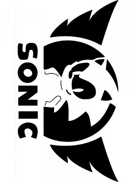 Free printable Sonic stencils and templates