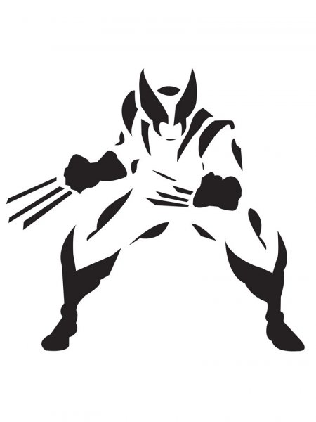 Free printable Wolverine stencils and templates
