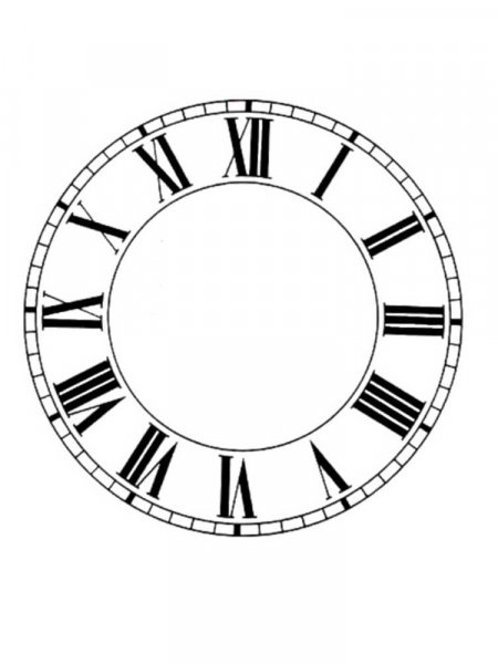 Free printable Clock stencils and templates