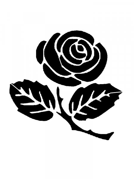 Free printable Rose stencils and templates