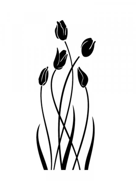 Free printable Tulip stencils and templates