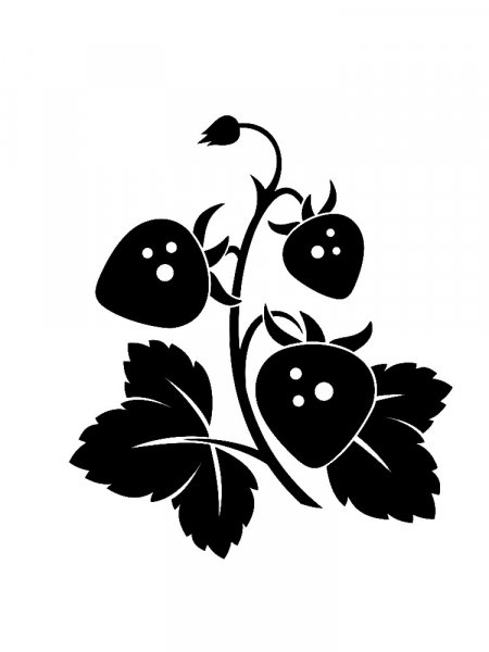 Free printable Strawberry stencils and templates