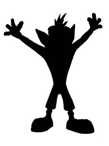 Crash Bandicoot stencils