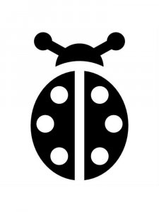 Ladybug stencils and templates - Free PDF Printables