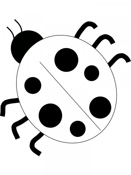 Ladybug stencils and templates - Free PDF Printables