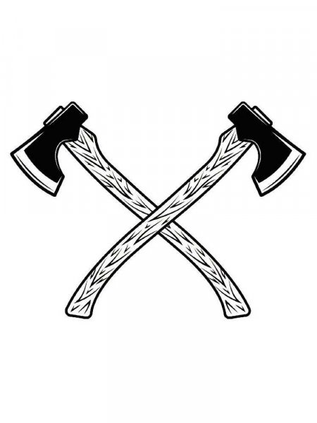 Free printable Axe stencils and templates