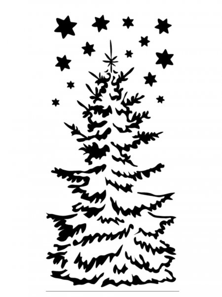 Free printable Christmas Tree stencils and templates