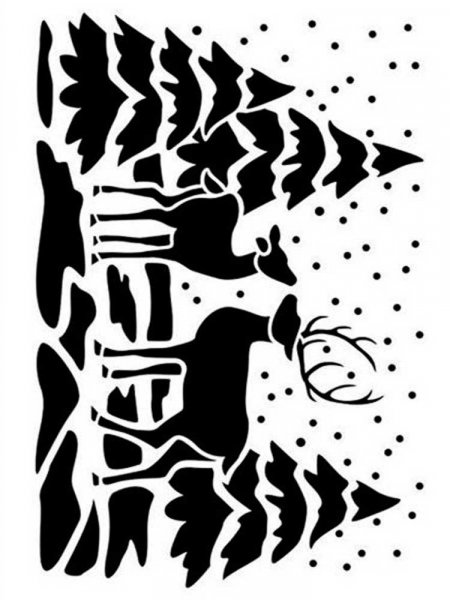 Free printable Christmas stencils and templates