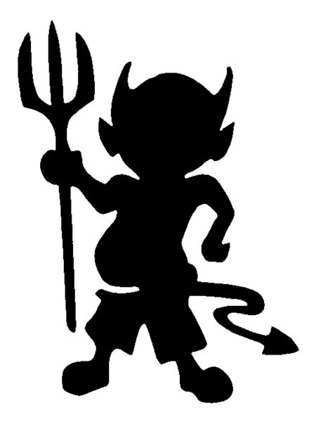 Free printable Devil stencils and templates