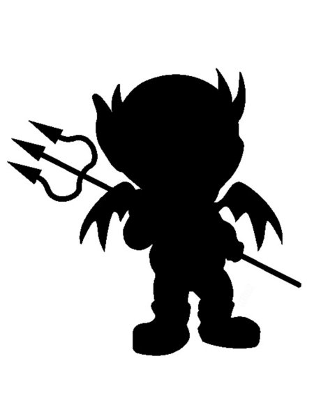 Free printable Devil stencils and templates