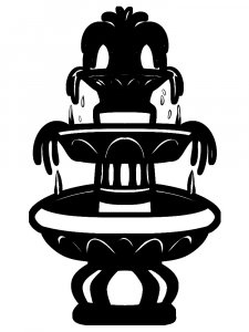 Free printable Fountain stencils and templates