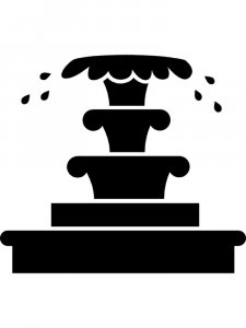 Free printable Fountain stencils and templates