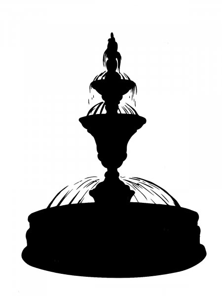Free printable Fountain stencils and templates