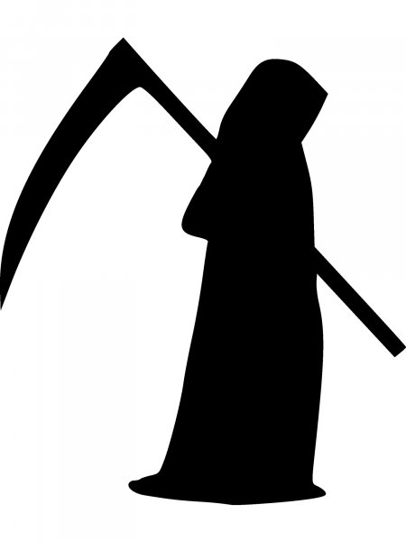 Free printable Grim Reaper stencils and templates