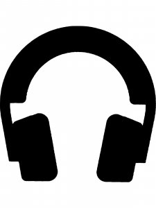 Free printable Headphones stencils and templates