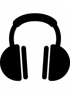 Free printable Headphones stencils and templates