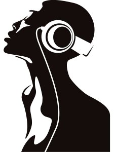 Free printable Headphones stencils and templates