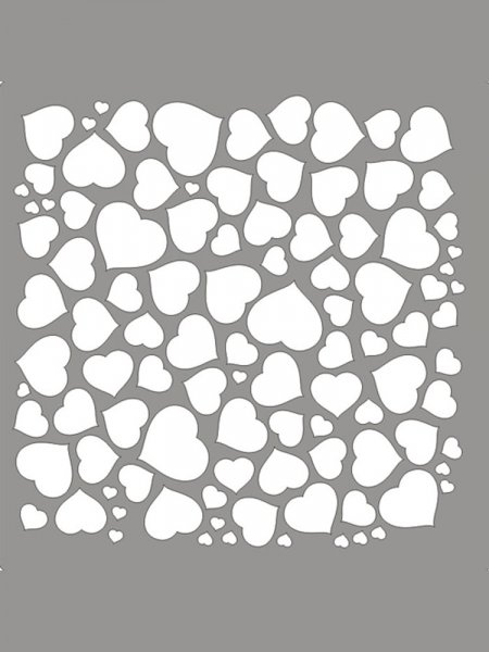 Free printable Hearts stencils and templates