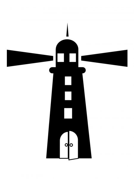 Free printable Lighthouse stencils and templates