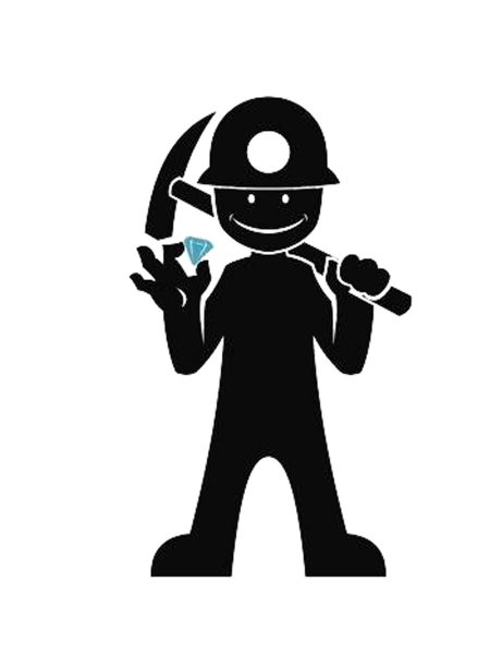 Free printable Miner stencils and templates