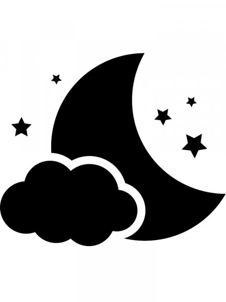Free printable Moon stencils and templates