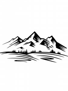 Mountain stencils