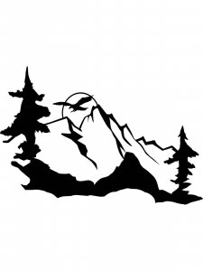 Mountain stencils
