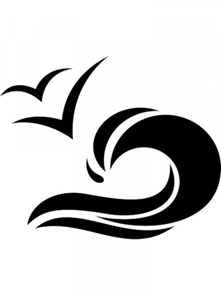 Free printable Ocean Waves stencils and templates