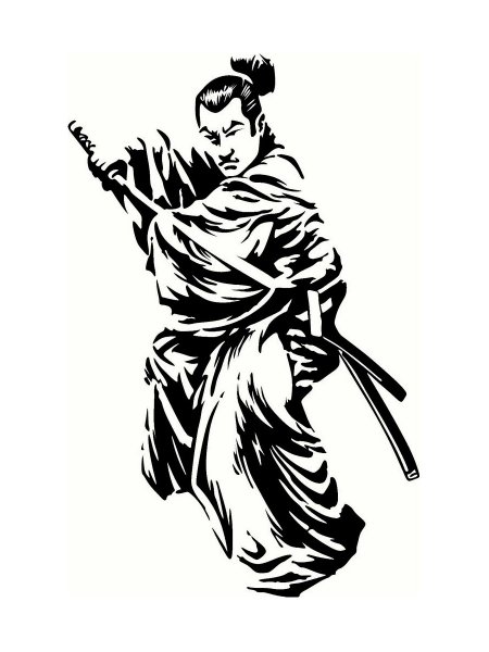 Free printable Samurai stencils and templates