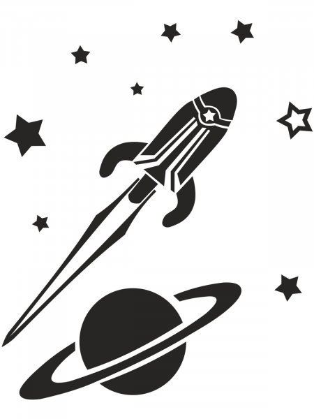 Free printable Space stencils and templates