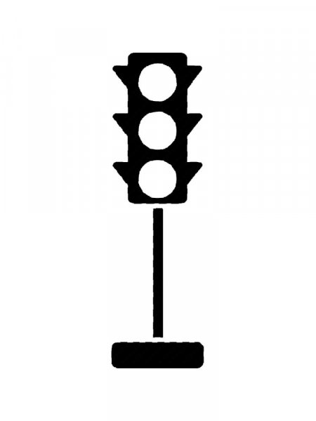 Free printable Traffic light stencils and templates