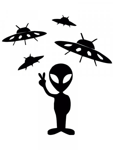 Free printable UFO stencils and templates