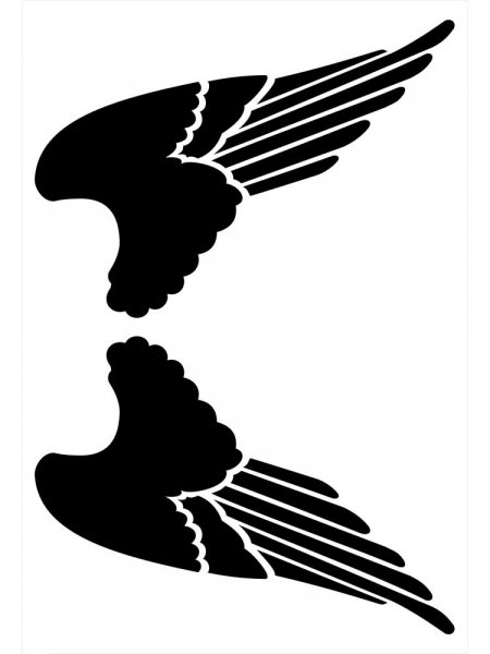 Free printable Wings stencils and templates