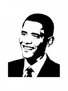 Free printable Barack Obama stencils and templates