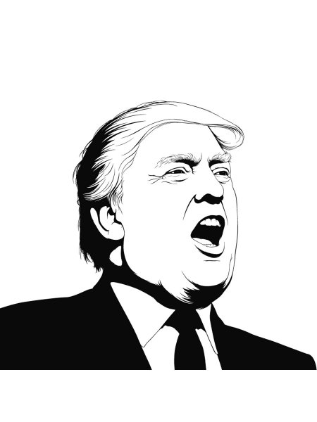 Free printable Donald Trump stencils and templates
