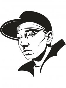 Free printable Eminem stencils and templates