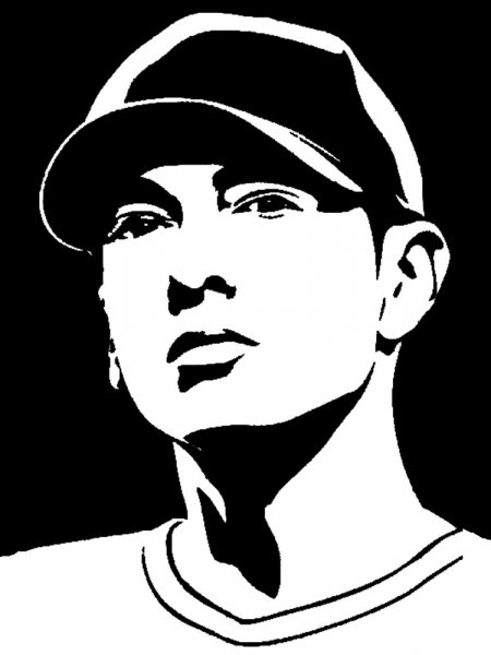 Free printable Eminem stencils and templates