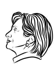 Free printable Hillary Clinton stencils and templates