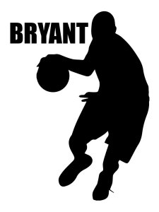 Free printable Kobe Bryant stencils and templates