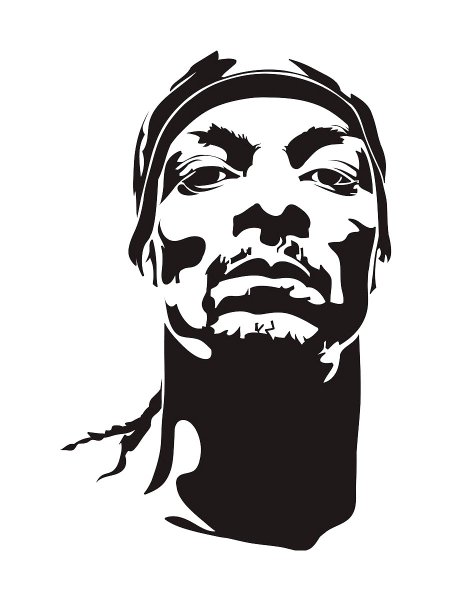 Free printable Snoop Dogg stencils and templates