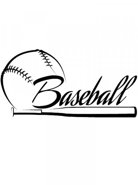 Free printable Baseball stencils and templates