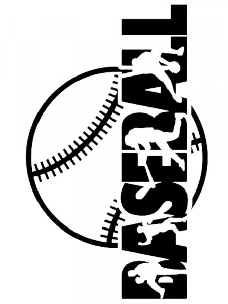 Free printable Baseball stencils and templates