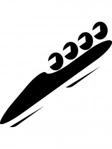 Free printable Bobsled stencils and templates