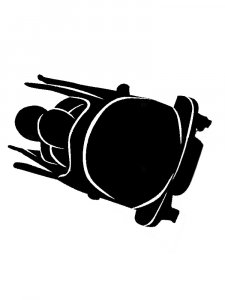 Free printable Bobsled stencils and templates