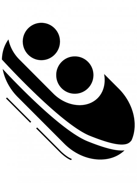Free printable Bobsled stencils and templates