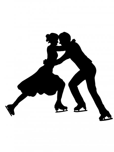 Free printable Figure skating stencils and templates