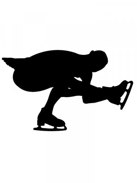 Free printable Figure skating stencils and templates