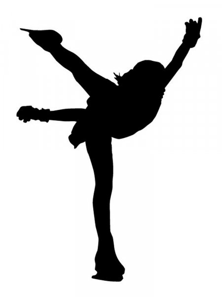 Free printable Figure skating stencils and templates