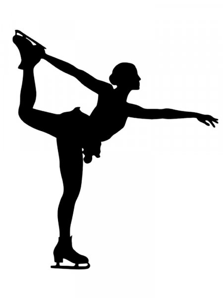 Free printable Figure skating stencils and templates